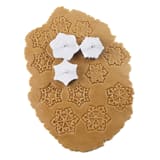 Pusher cookie cutter (x 3) - Snowflake shape - Ibili - Meilleur du Chef