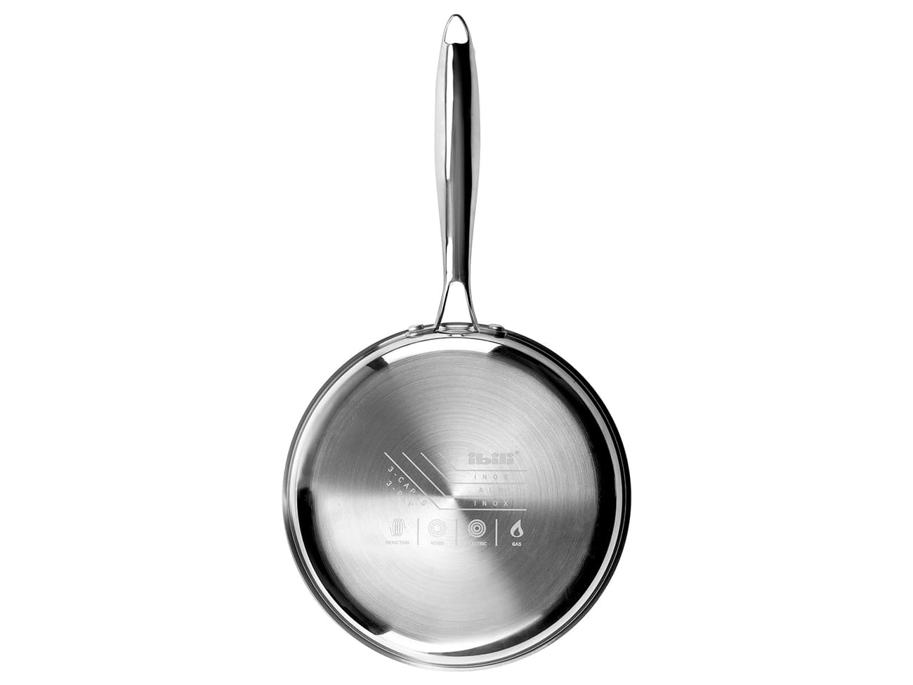 Triply Natural Stainless Steel Frying Pan - Multilayer - Ø 24 cm ...