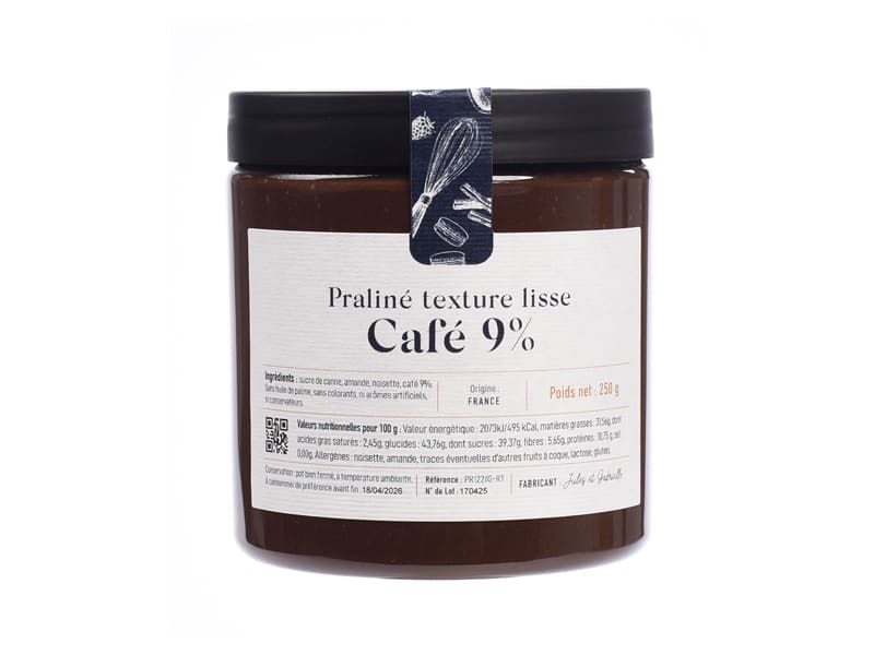 Coffee Praline Paste 9% - Smooth - 250g - Meilleur du Chef - Meilleur ...