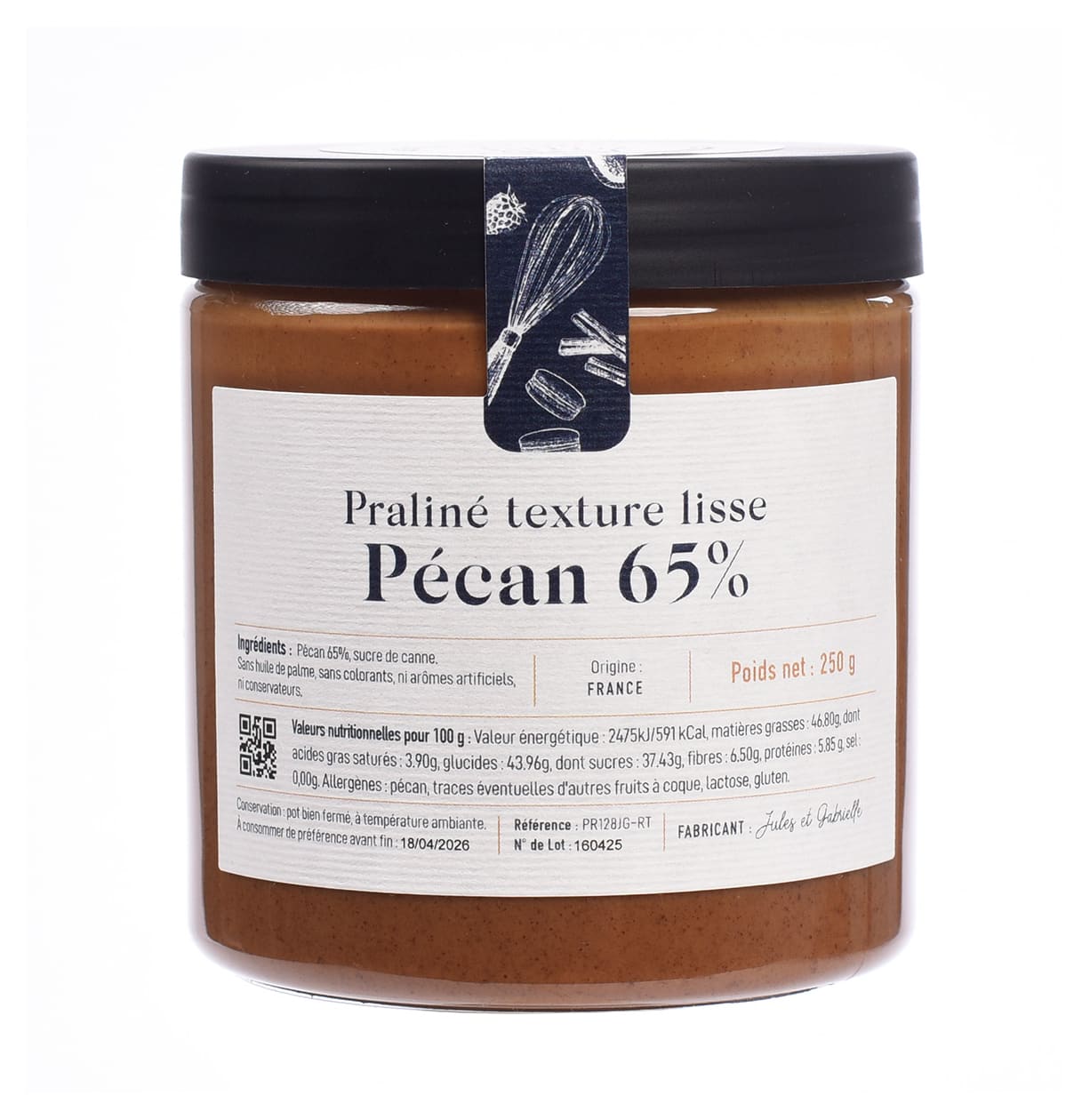 Pecan Praline Paste 65% - Smooth - 250g - Meilleur du Chef - Meilleur ...