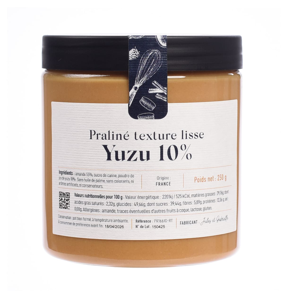 Yuzu Praline Paste 10% - Smooth - 250g - Meilleur du Chef - Meilleur du ...