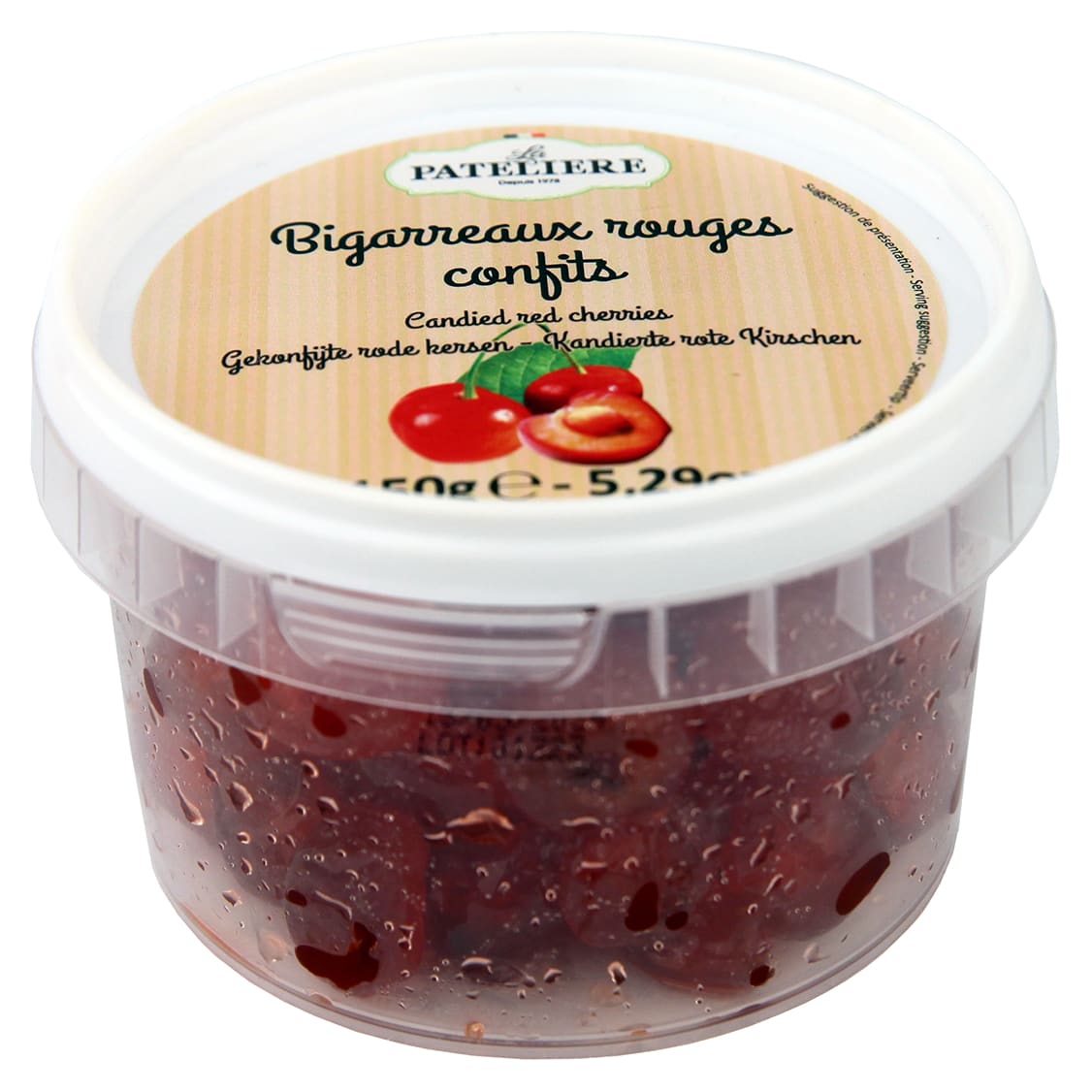 Candied Red Cherries - 150g - La Patelière - Meilleur du Chef