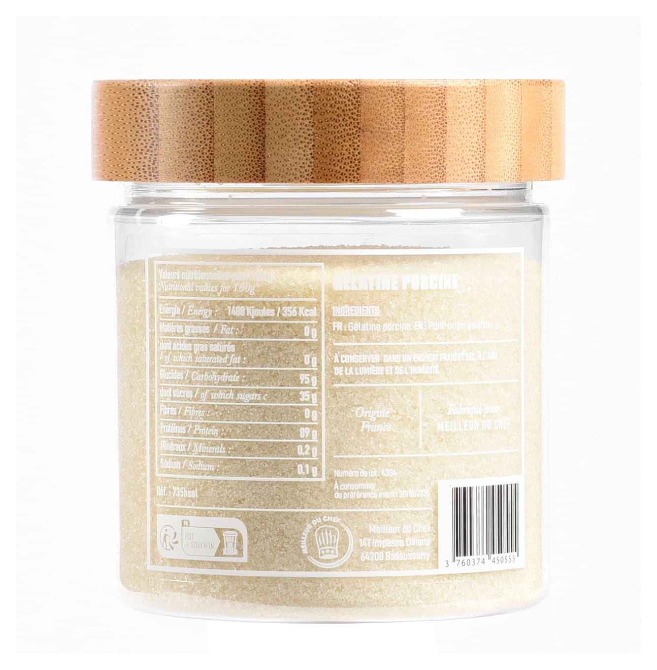 Gelatin Powder 200 Bloom - Pork origin - 150g - Louis François ...