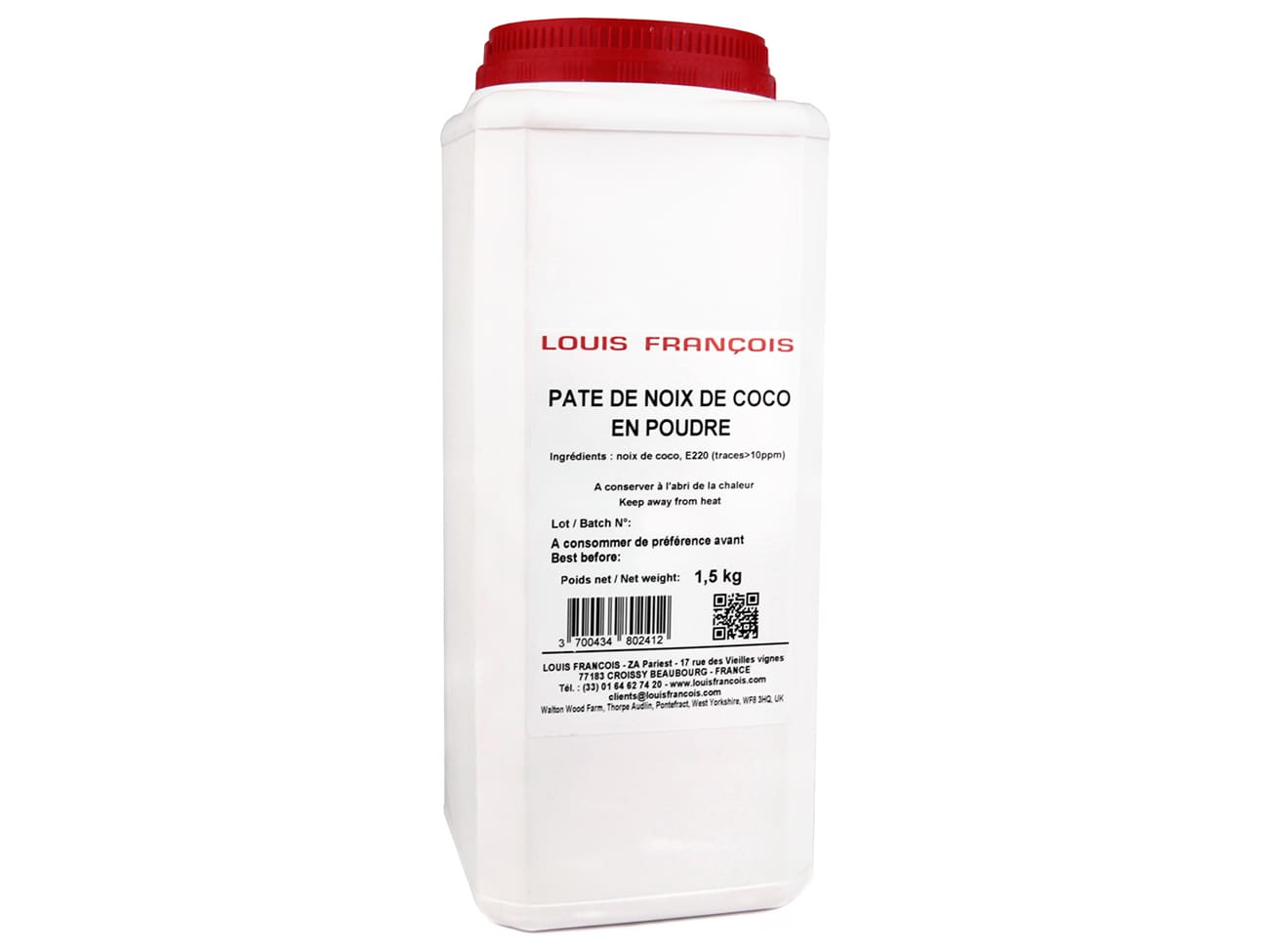 Ground Coconut Paste - 1.5kg - Louis François - Meilleur du Chef