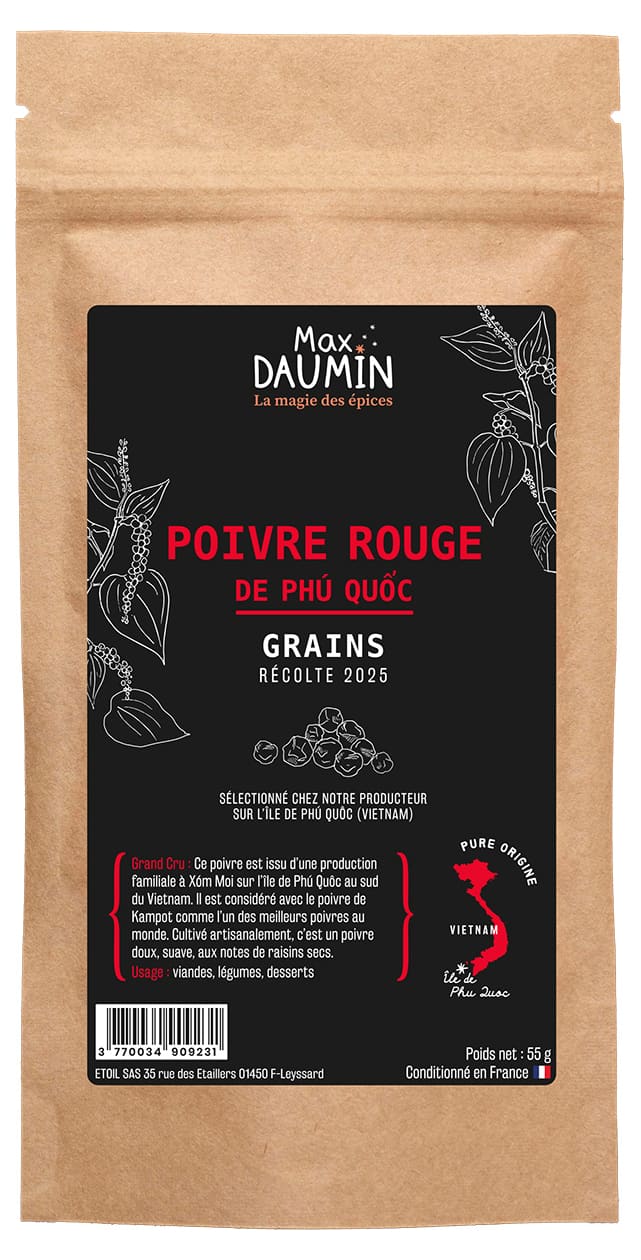Phu Quoc Red Pepper - 55g - Max Daumin - Meilleur du Chef