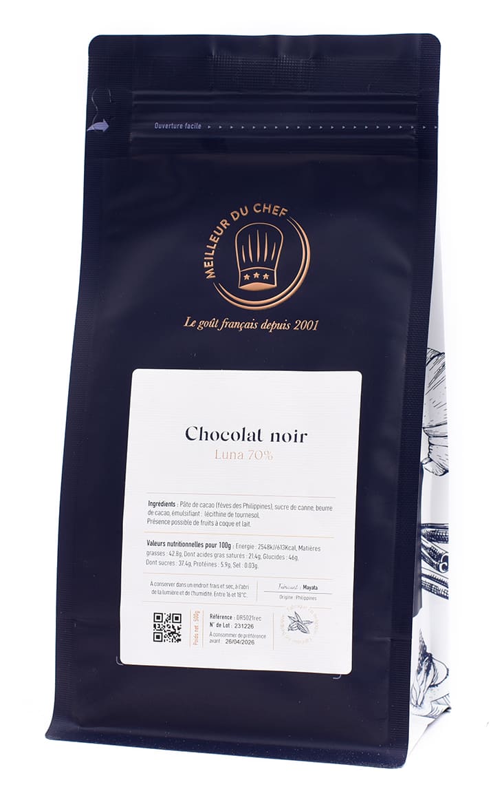 Philippines Dark Chocolate - Luna 70% - 500g - Mayata - Meilleur du Chef