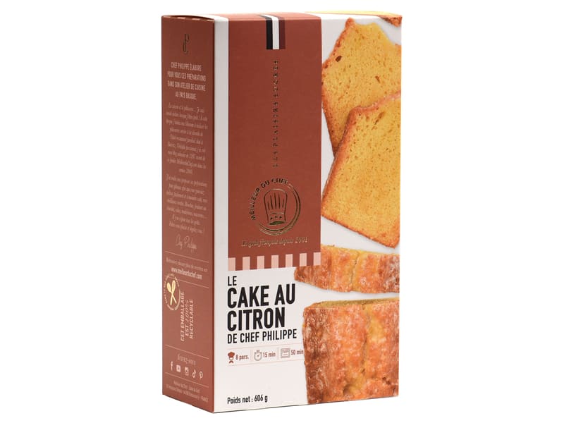Lemon Loaf Cake Mix - by Chef Philippe - 606g - Meilleur du Chef ...