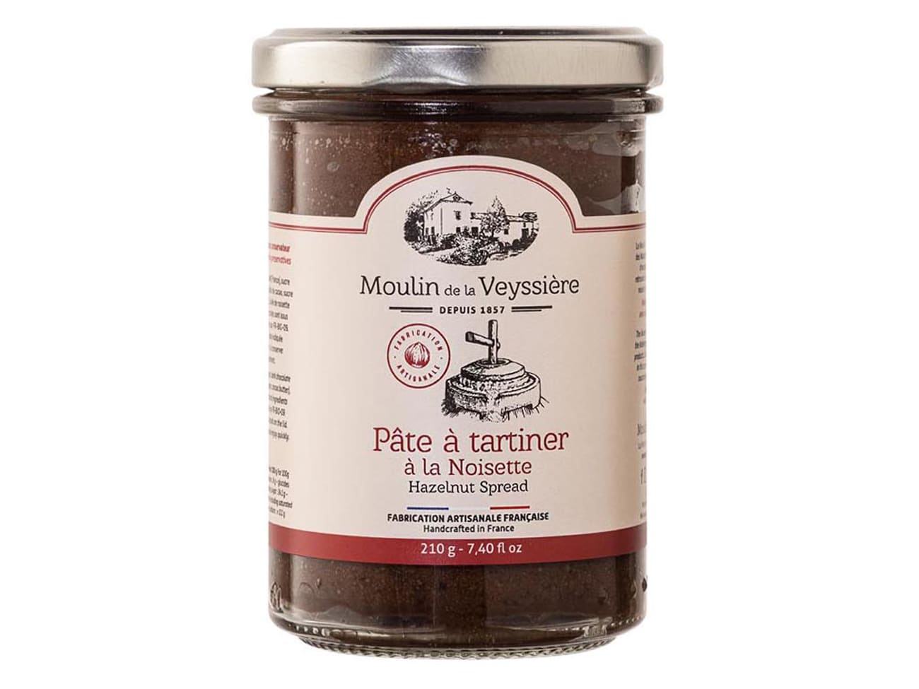 Hazelnut spread - 210g - Moulin de la Veyssière - Meilleur du Chef