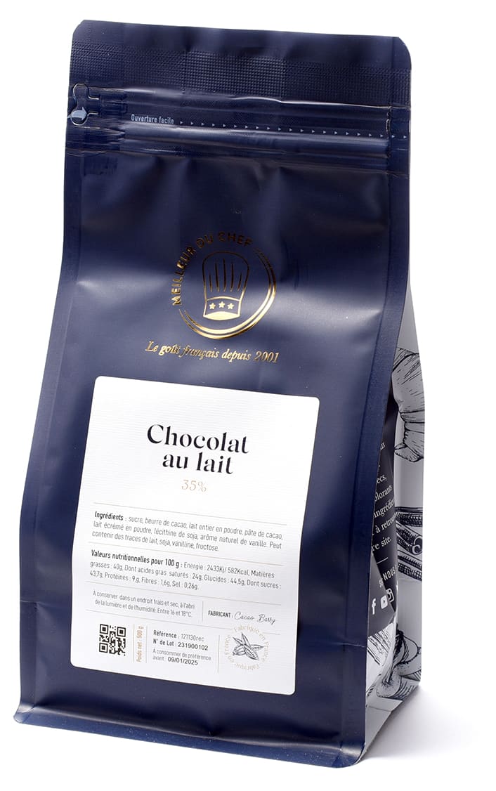 Lactée Barry Milk Chocolate - 35% cocoa - 500g - Cacao Barry - Meilleur ...