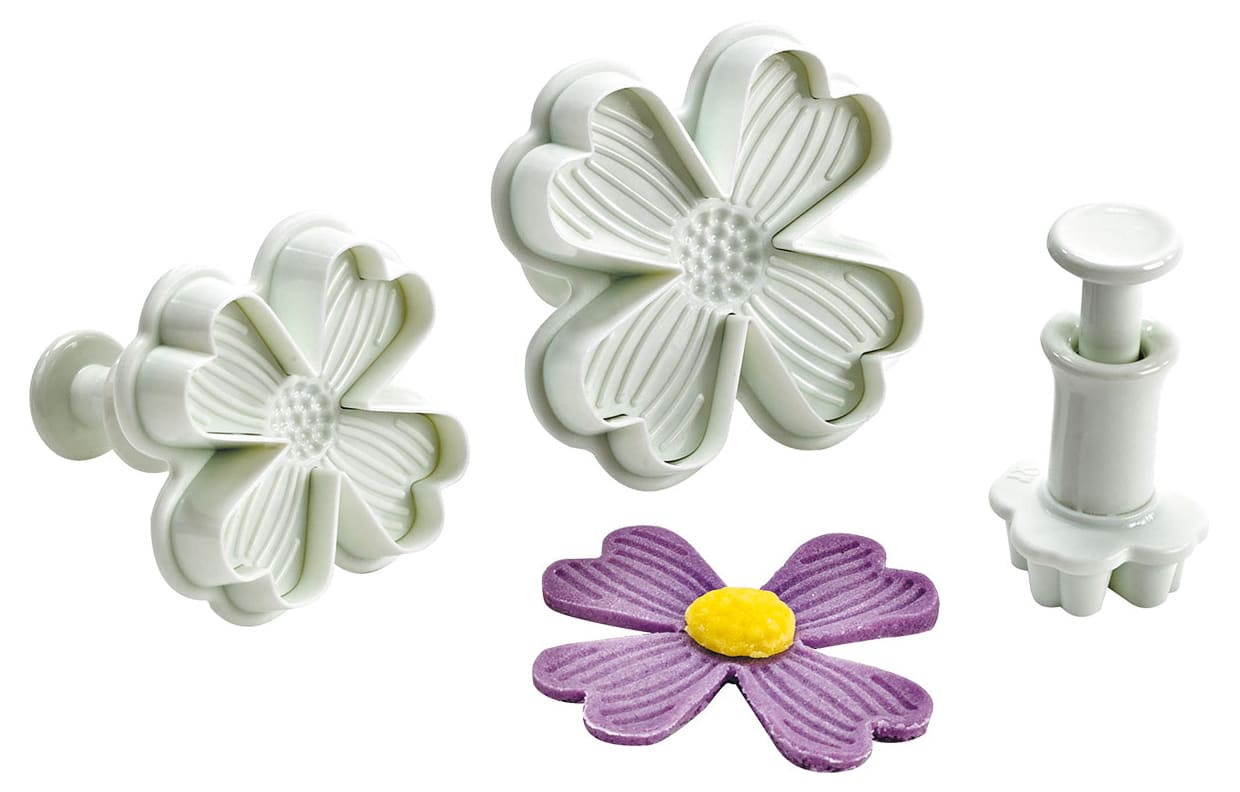 Set of 3 Plunger Cutters - 4-Petal Flower - Mallard Ferrière - Meilleur ...