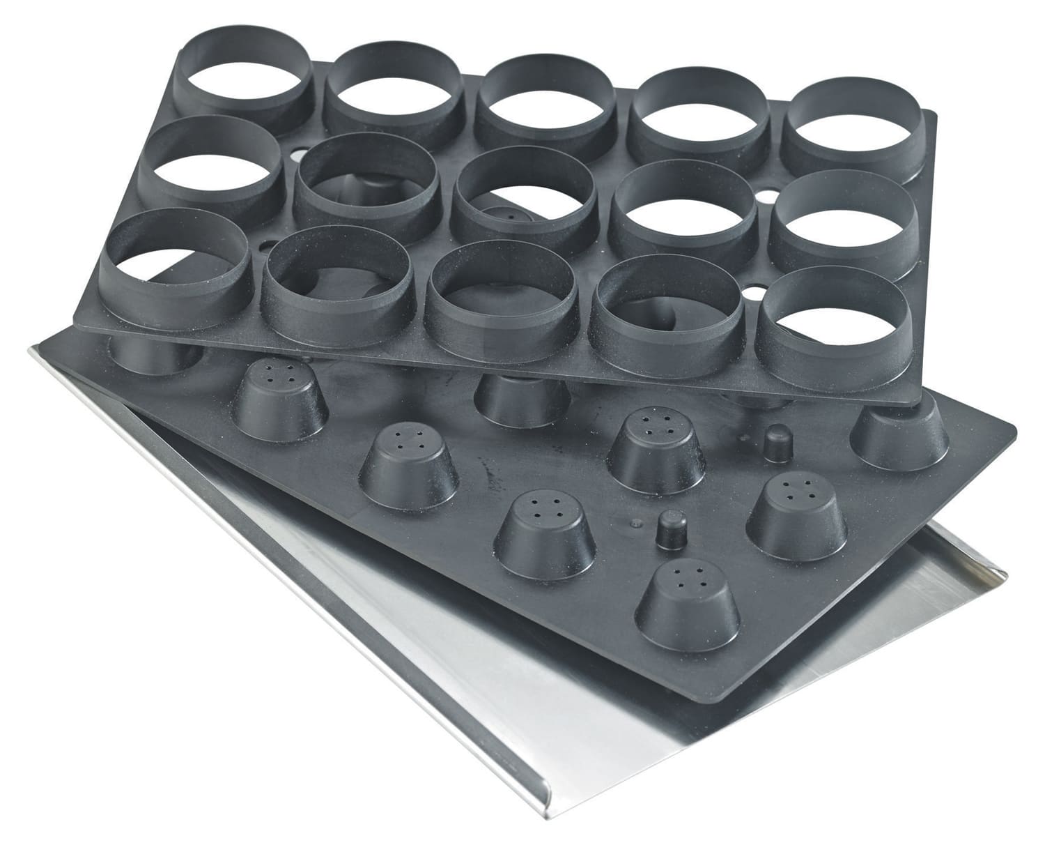 Kali Tartlet Shell Mould - 15 Fluted Round Tartlets - Mallard Ferrière ...