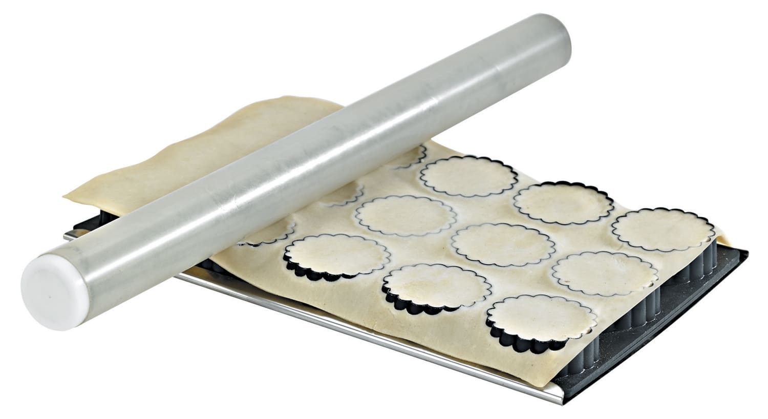 Kali Tartlet Shell Mould - 15 Fluted Round Tartlets - Mallard Ferrière ...