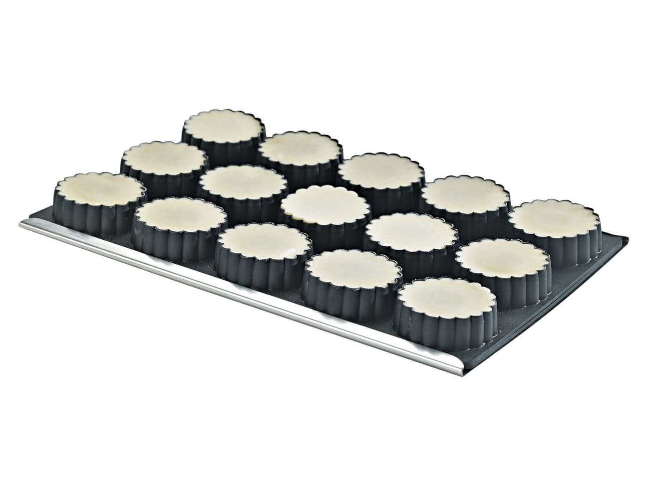 Kali Tartlet Shell Mould - 15 Fluted Square Tartlets - Mallard Ferrière - Meilleur du Chef