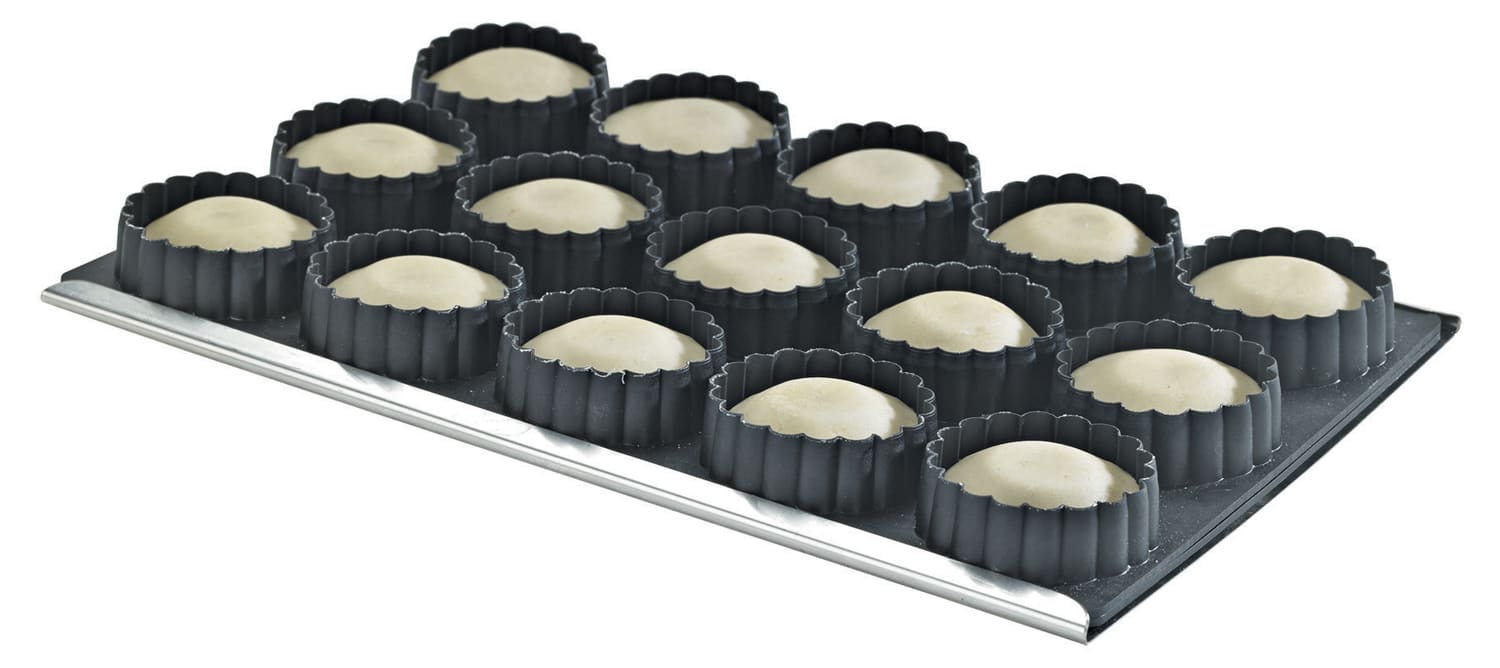 Kali Tartlet Shell Mould - 15 fluted square tartlets - Mallard Ferrière ...