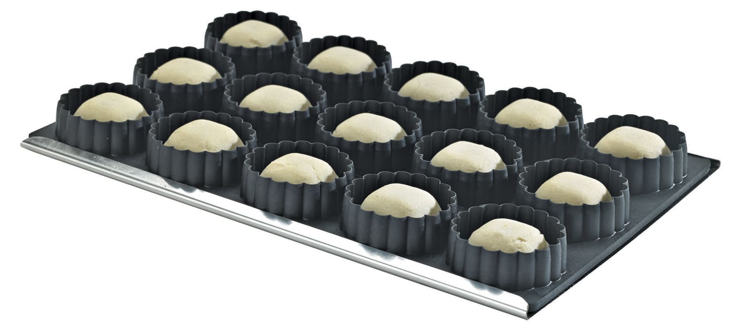 Kali Tartlet Shell Mould - 15 Fluted Square Tartlets - Mallard Ferrière ...