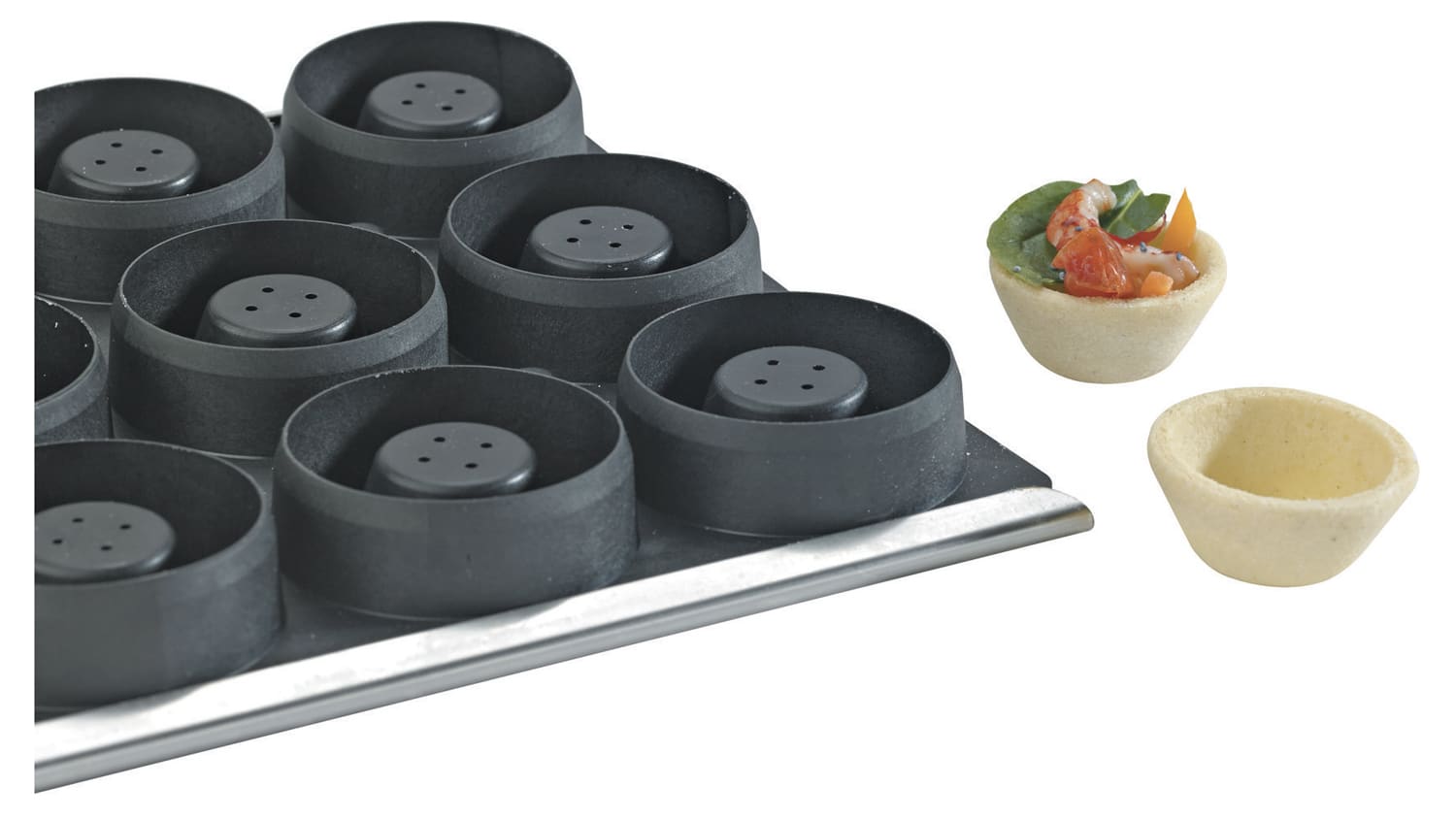 Kali Tartlet Shell Mould - 15 Hollow Plain Round Tartlets - Mallard ...