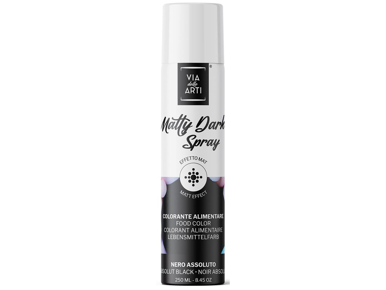 Matte Colour Spray - 250ml - Black - Via delle Arti - Meilleur du Chef
