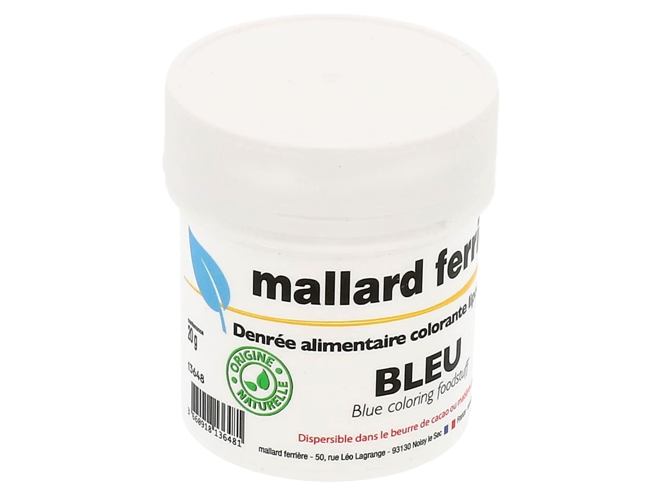 Natural Food Colouring Powder 20g - Blue - Fat-soluble - Mallard ...