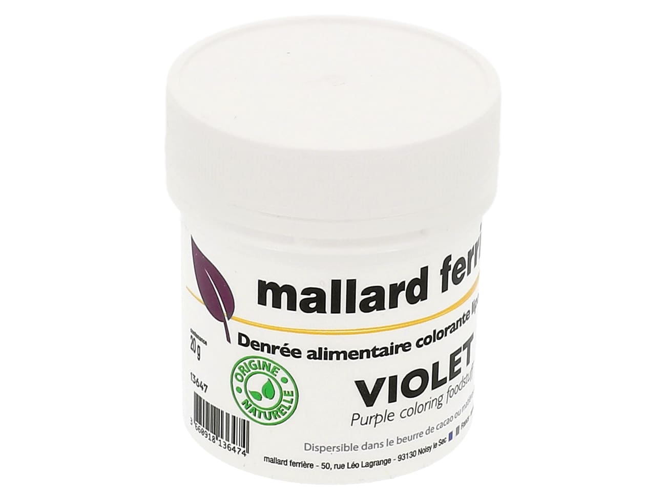 Fat-Soluble Natural Food Colouring Powder - Purple - 20g - Mallard ...