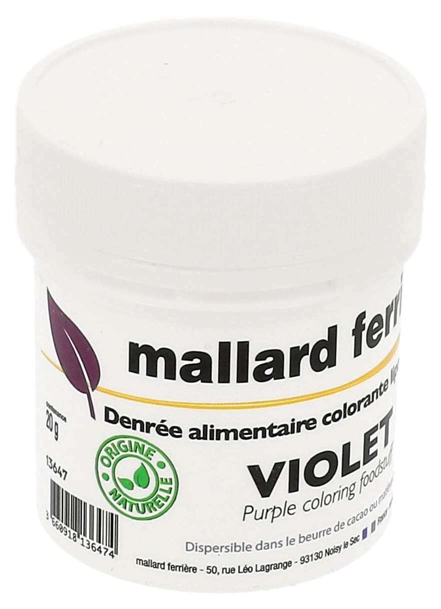 Fat-Soluble Natural Food Colouring Powder - Purple - 20g - Mallard ...