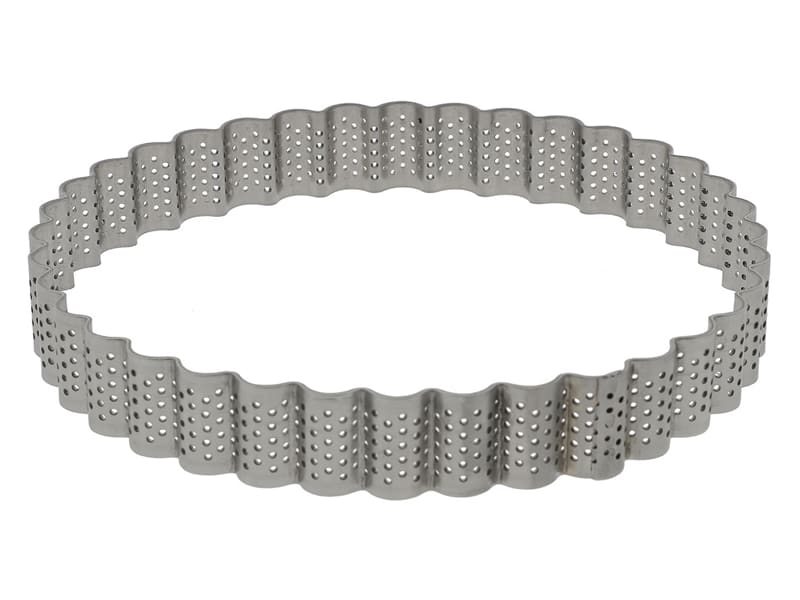 Perforated Fluted Tart Ring - very thick - Ø 20 cm - Mallard Ferrière ...