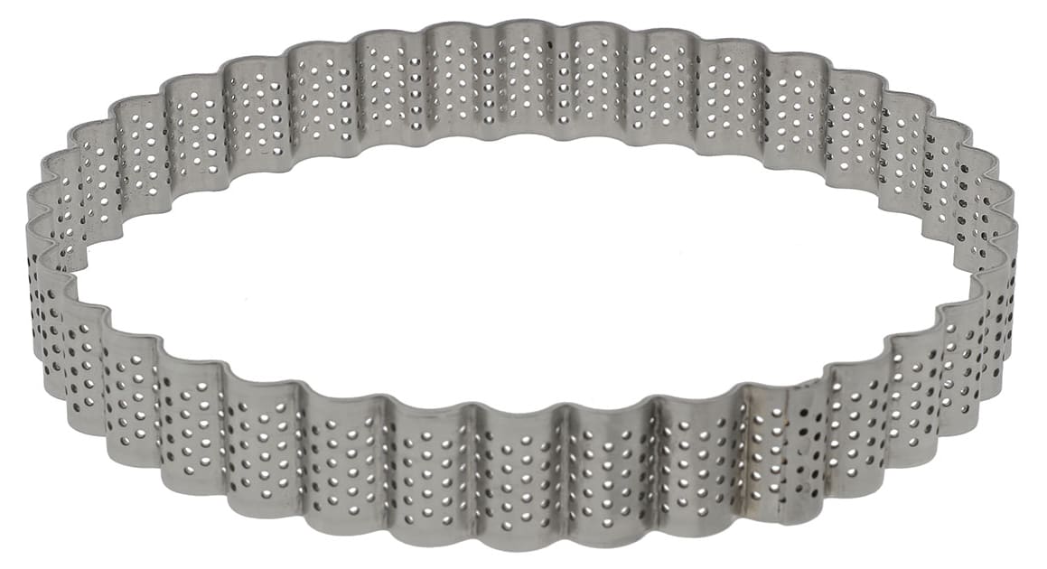 Perforated Fluted Tart Ring - very thick - Ø 20 cm - Mallard Ferrière ...