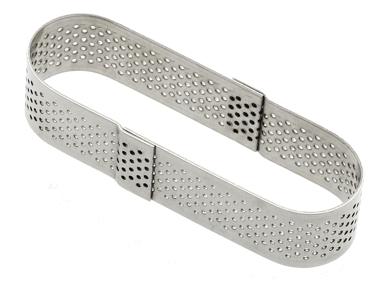 Mini perforated oblong tart ring - 8,5 x 2,5 x ht 2cm - Mallard ...