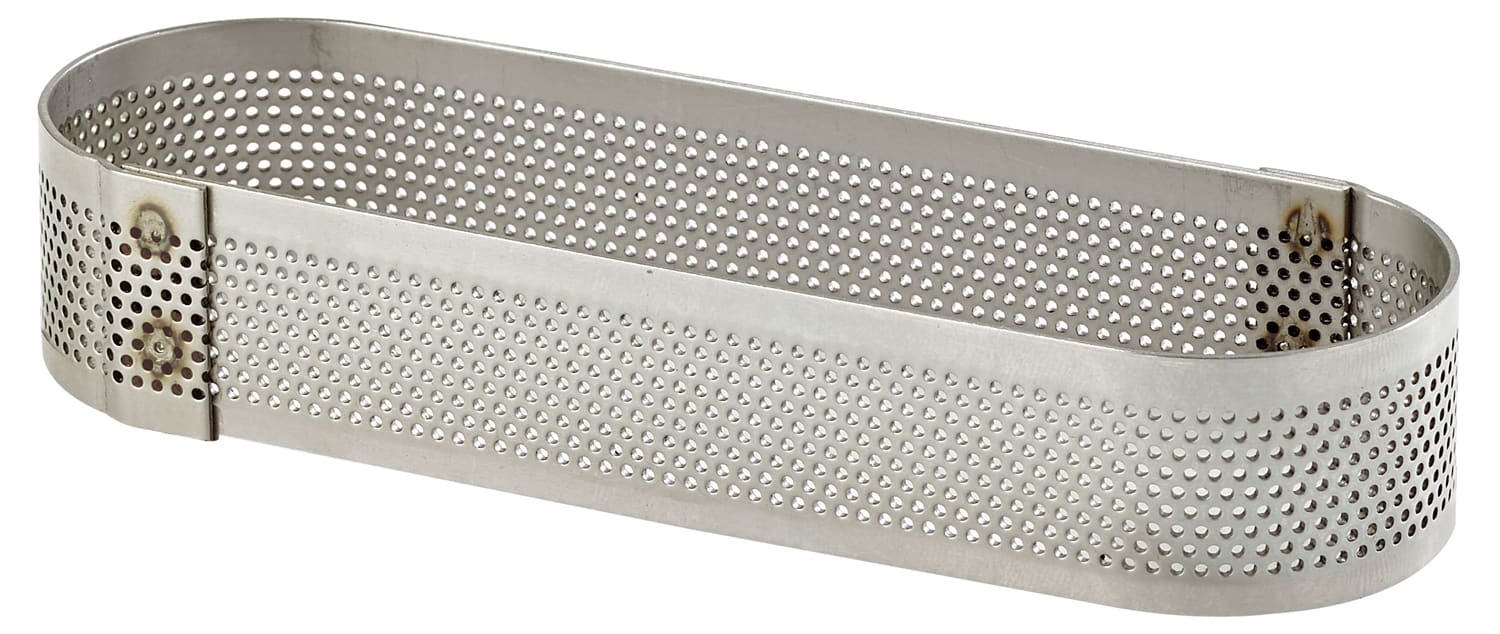 Perforated Stainless Steel Oval Ring - ht 2cm - 12 x 3.5cm - Mallard ...