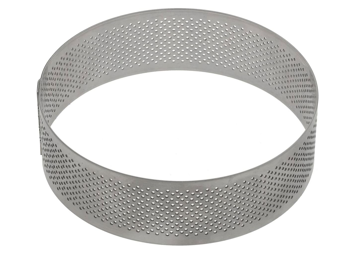 Perforated Stainless Steel Tart Ring - H 3.5cm - Ø 10cm - Mallard ...
