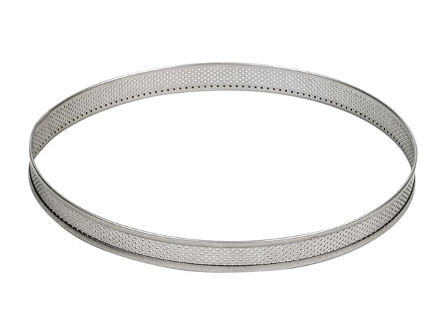 Stainless Steel Perforated Tart Ring - Heart - Ø 8cm - De Buyer ...