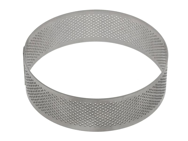 Perforated Stainless Steel Tart Ring - ht 3.5cm - Ø 7cm - Mallard ...