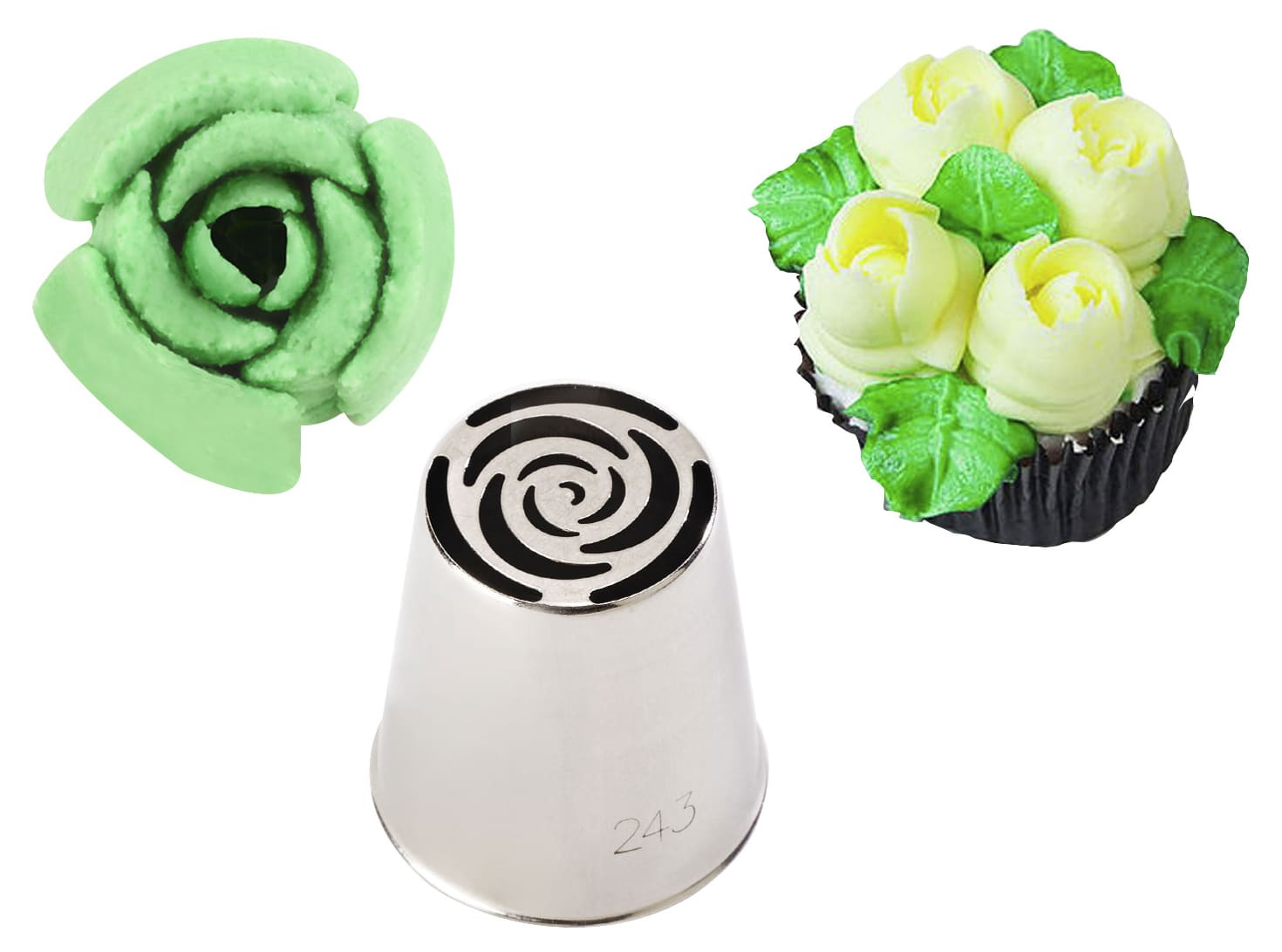 Flower Piping Nozzle - Pattern #3 - Mallard Ferrière - Meilleur du Chef