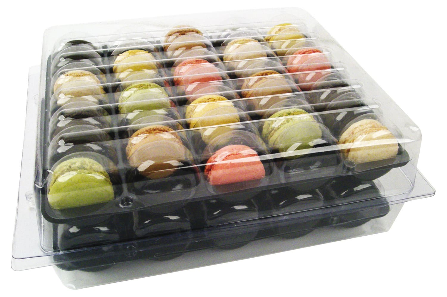 Plastic Box for 70 Macarons - Meilleur du Chef