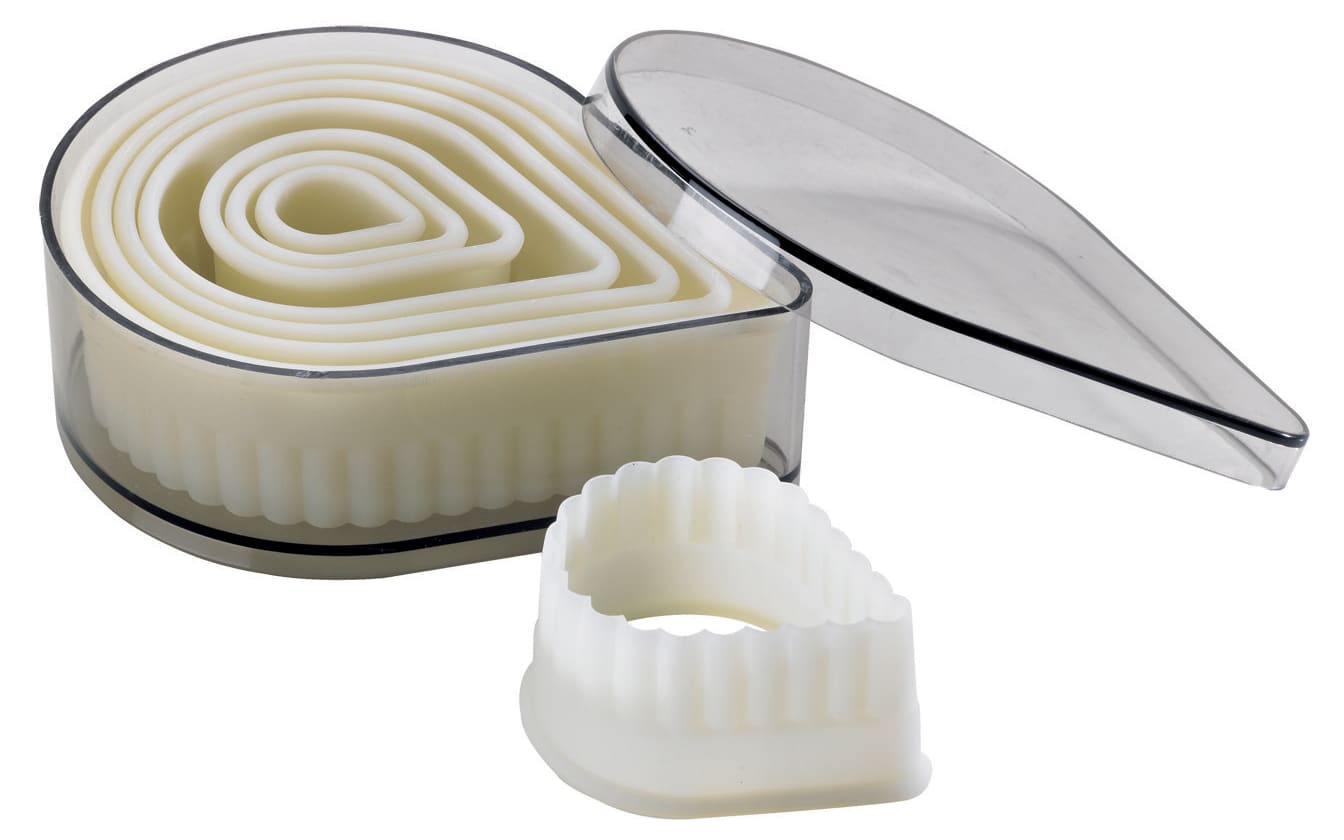 Set of 8 Fluted Pastry Cutters - Teardrop - Mallard Ferrière - Meilleur ...