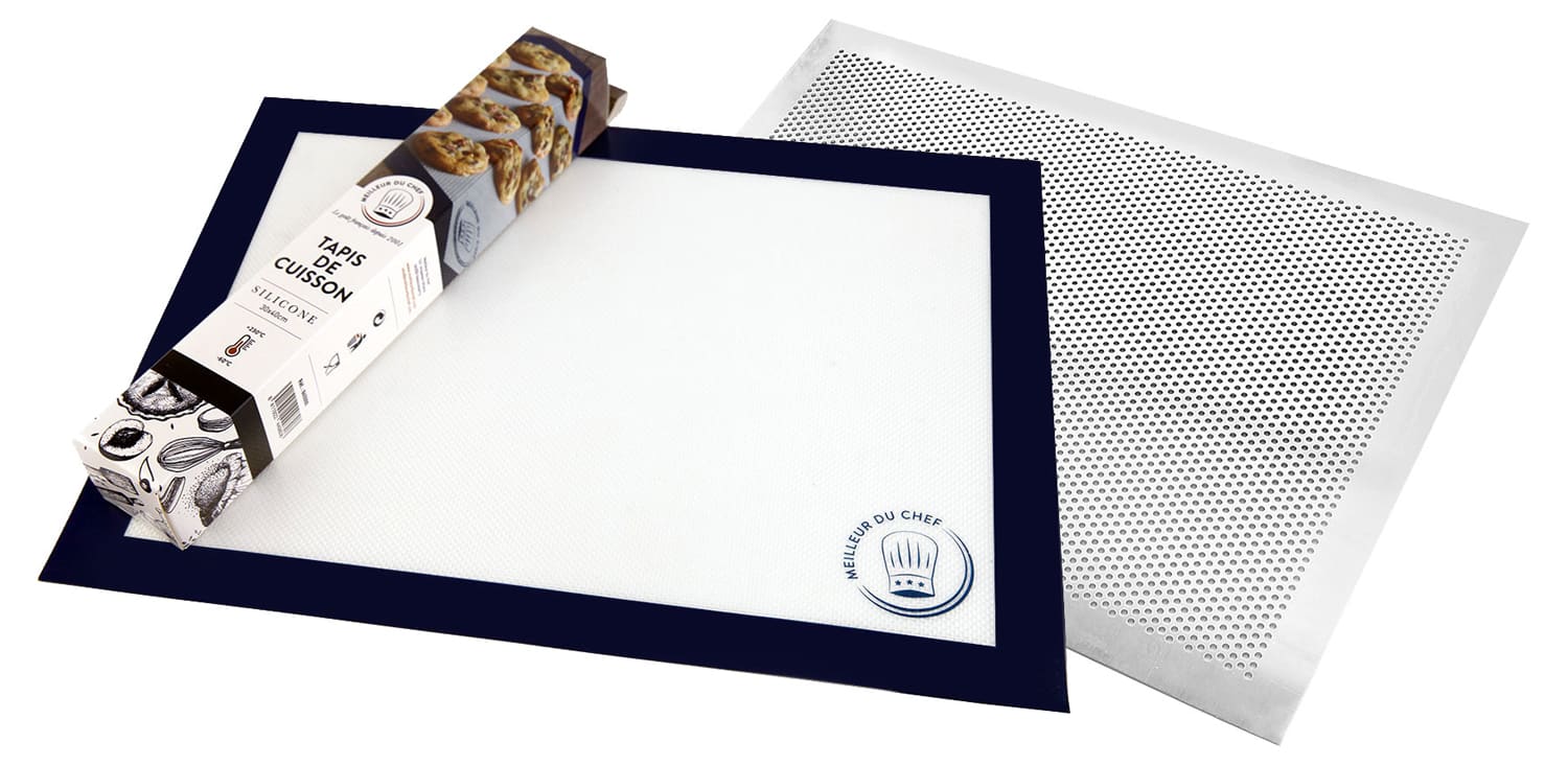 Silicone Baking Mat - + perforated baking sheet - 40 x 30cm - Meilleur ...