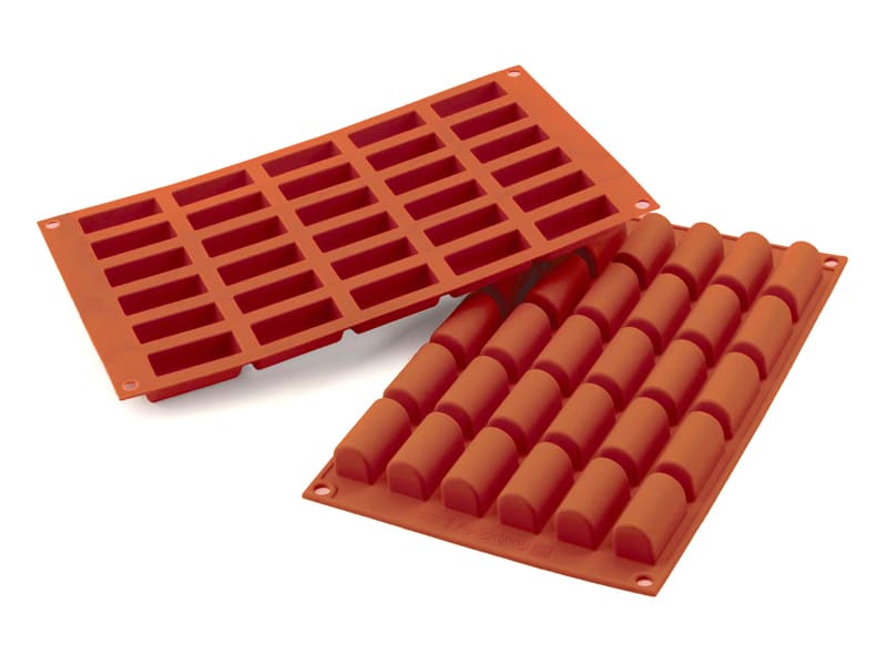 Flexible Silicone Mould - 30 Mini Yule Logs - 30 x 17,5cm - Silikomart ...