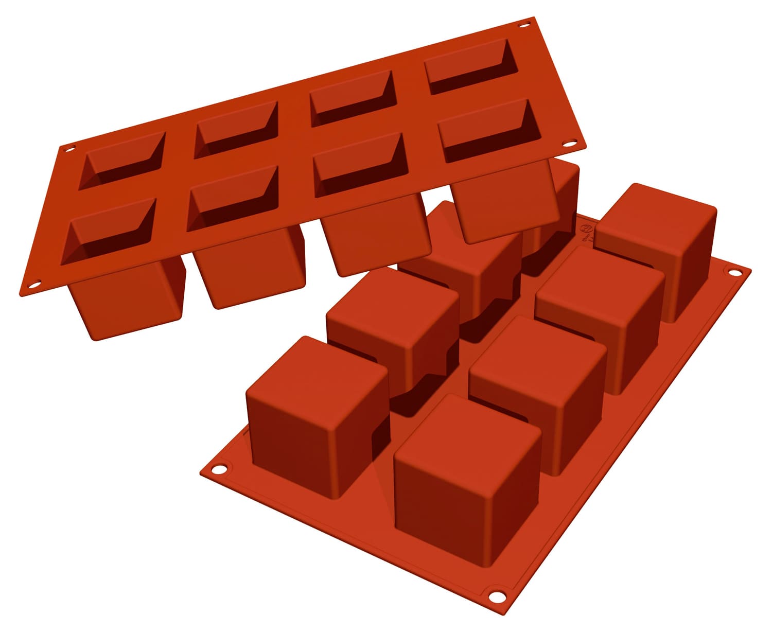 SiliconFlex Silicone Mould - 8 cubes 5 x 5cm - 30 x 17,5cm - Silikomart ...