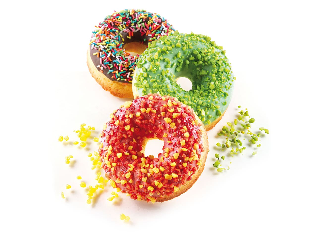 SiliconFlex Silicone Mould - 6 donuts Ø 7,5cm - 30 x 17,5cm ...