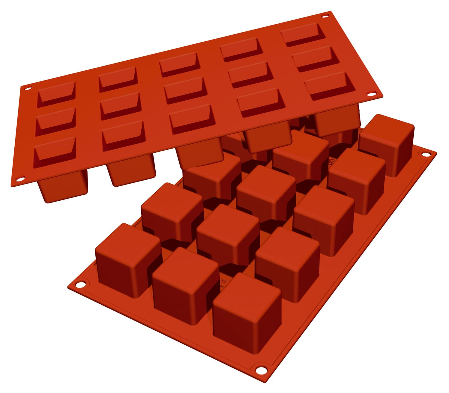 SiliconFlex Silicone Mould - 15 mini cubes 3,5 x 3,5cm - 30 x 17,5cm ...