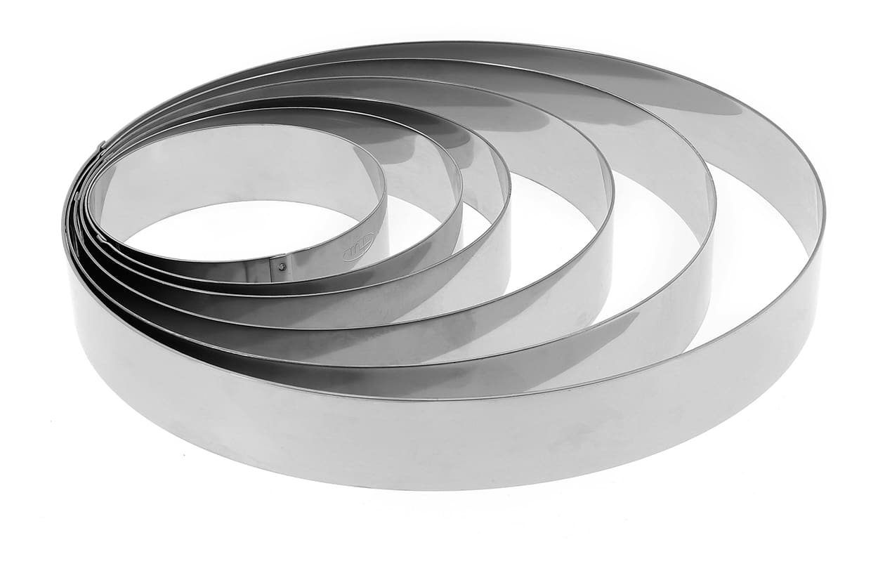 Stainless Steel Entremets Cake Ring - Ø 22cm - Mallard Ferrière ...
