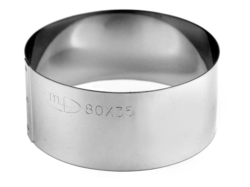 Stainless Steel Entremets Cake Ring - Ø 8cm - Mallard Ferrière ...