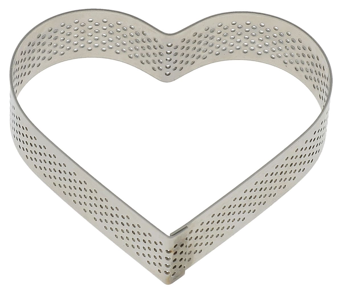 Heart-Shaped Stainless Steel Perforated Ring - 8.5 x 7.5cm - Mallard ...