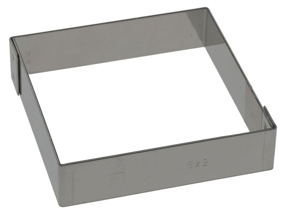 Stainless Steel Square Ring - 8.5 x 8.5 x ht 2cm - Mallard Ferrière ...