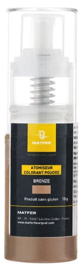 Sparkling Red Food Colouring Spray - 10g - Bronze - Matfer - Meilleur ...