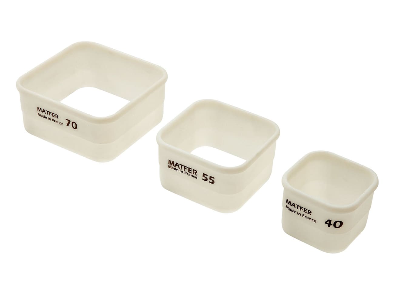Square Pastry Cutter - Exoglass® - 4 x 4cm - Matfer - Meilleur du Chef