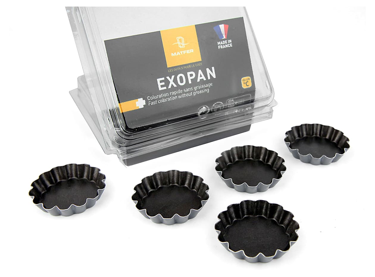 Fluted Tartlet Petit Four Mould Ø 4.5cm (x 25) - Exopan® - Matfer - Meilleur du Chef
