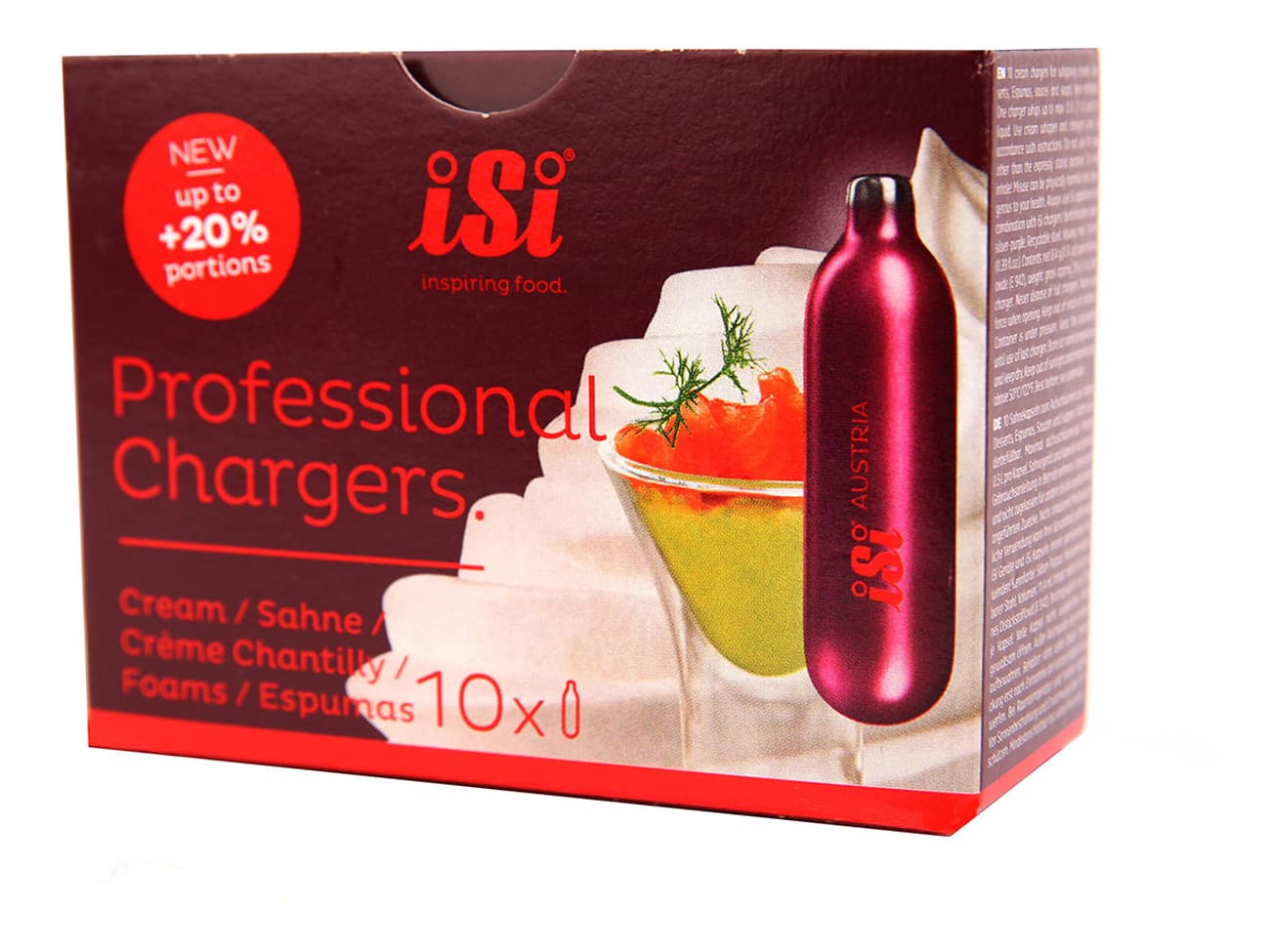 Gas Cartridges - Box of 10 - iSi - Meilleur du Chef