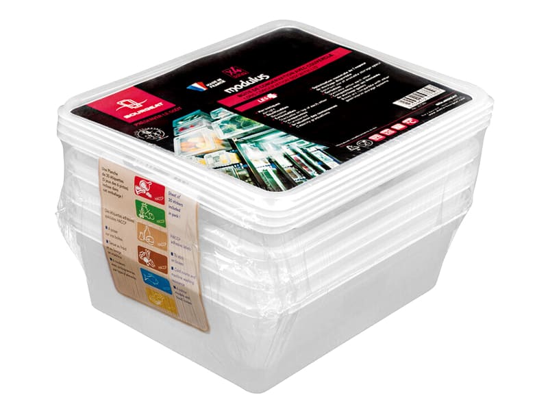 Modulus Gastronorm Container GN 1/2 (x 4) - Height 15cm - 32.5 x 26.5cm - Matfer - Meilleur du Chef