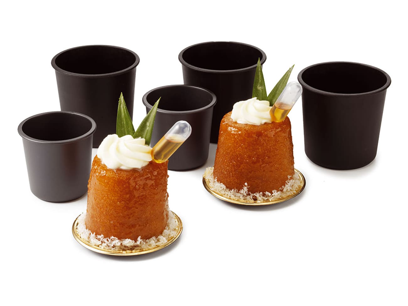 Round Dariole or Baba Mould - Exoglass® - Ø 6cm (x 6) - Matfer ...