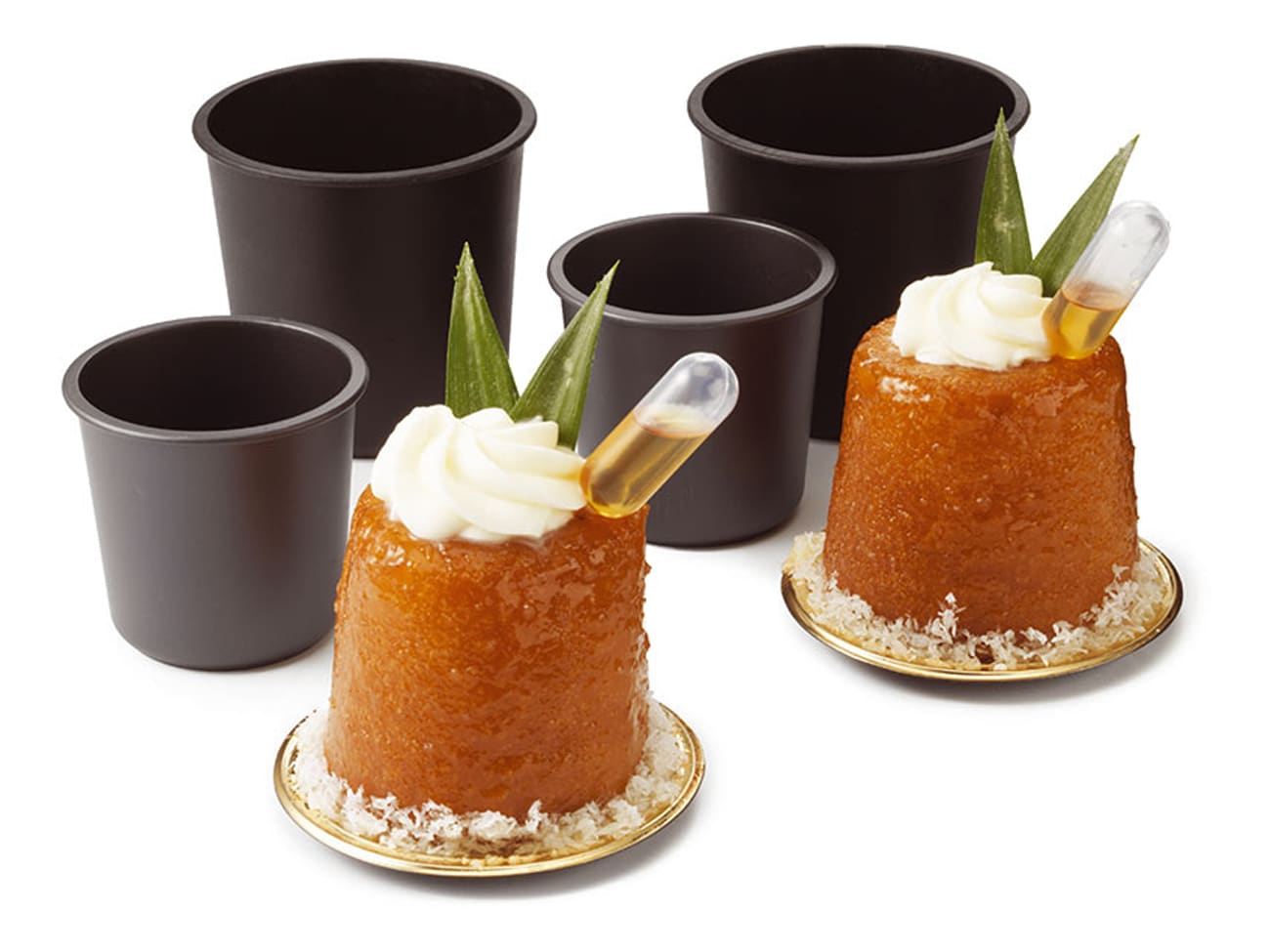 Round Dariole or Baba Mould - Exoglass® - Ø 7cm (x 6) - Matfer ...